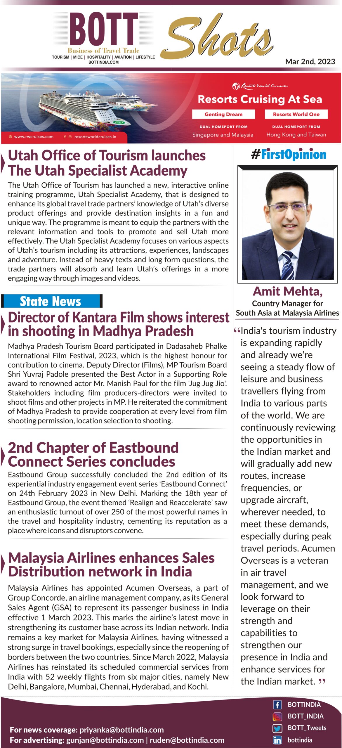 BOTT SHOTS – March 2, 2023