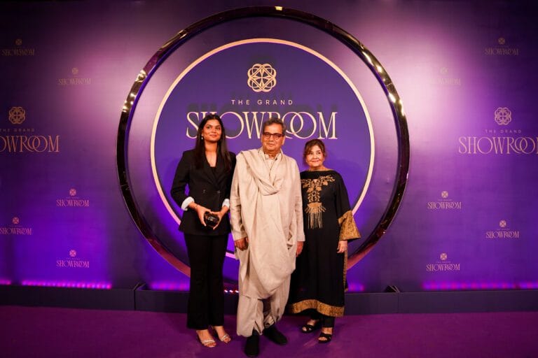 Muskaan Ghai, Subhash Ghai, Mukta Ghai at the launch of The Grand ...